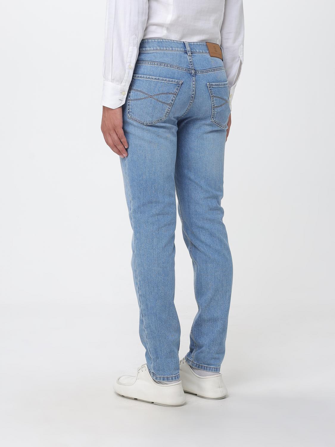BRUNELLO CUCINELLI Brunello Cucinelli Mid-Rise Straight Fit Cotton Denim Jeans